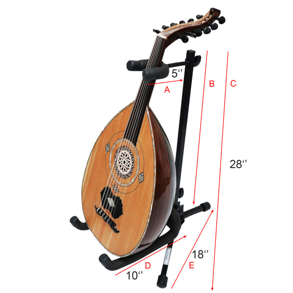Zaza percussion - Portable Foldable Aluminum Oud Stand - Darbukaplanet