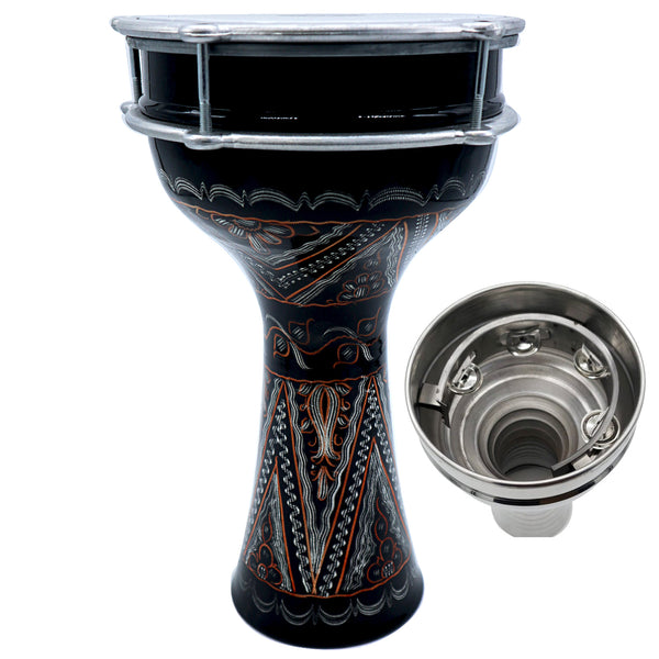 The Zaza Percussion The 16 Blue Lotus Aluminum Darbuka W Zill